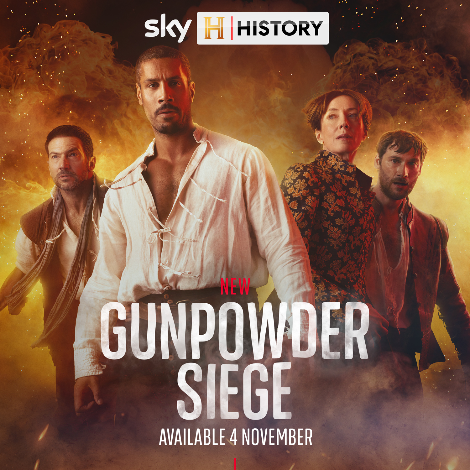 Sky History dizisi Gunpowder Siege 4 Kasım’da başlıyor. | 22dakika.org